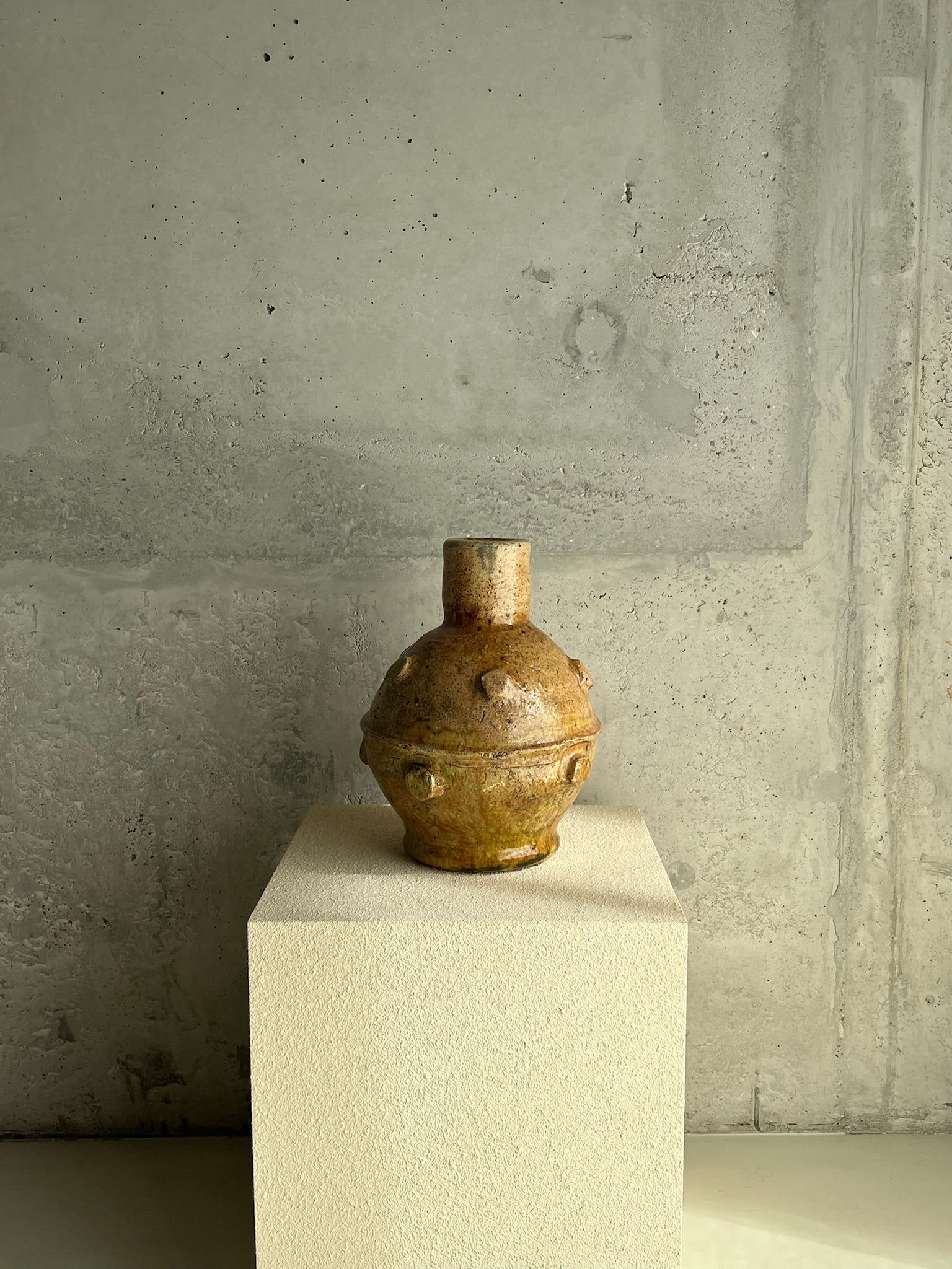 Knobbed ceramic vase